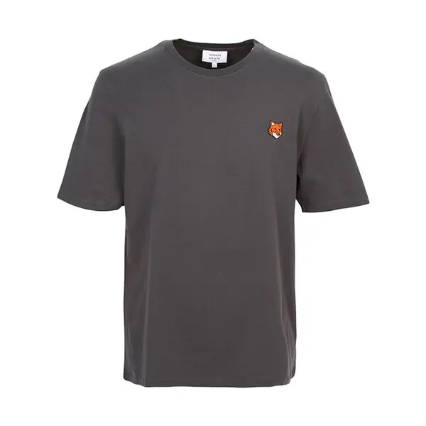 Maison Kitsuné Fox Head Short Sleeve T-shirt - Charcoal
