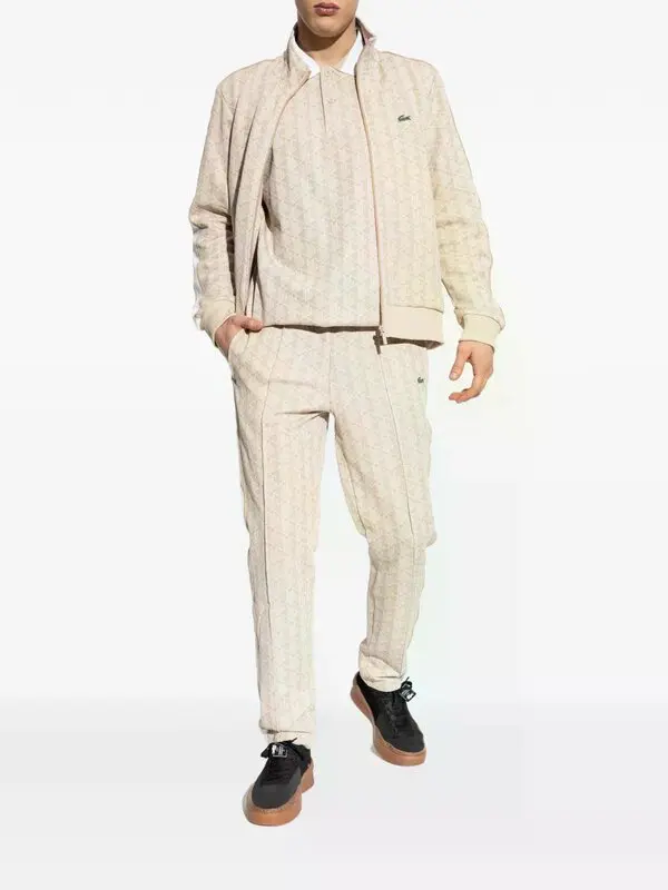 Lacoste Patterned Track Pants - Neutrals