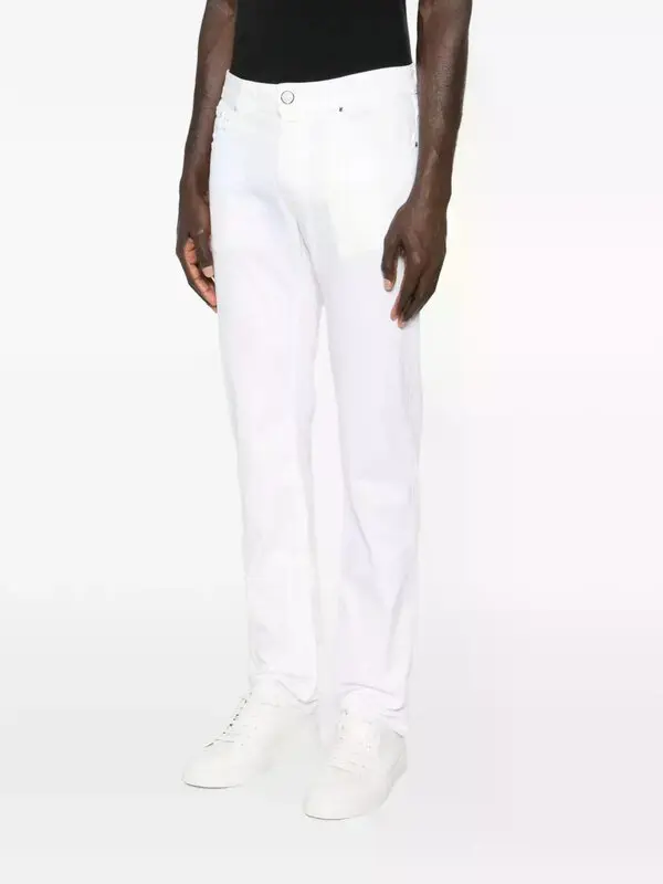 Jacob Cohen Buttoned Trousers - White