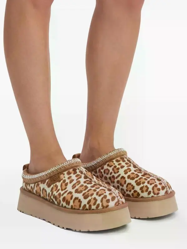 UGG Tazz Plains Leopard-print Mules - Neutrals