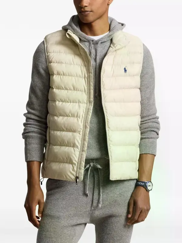 Polo Ralph Lauren Zipped Logo Waistcoat - Neutrals