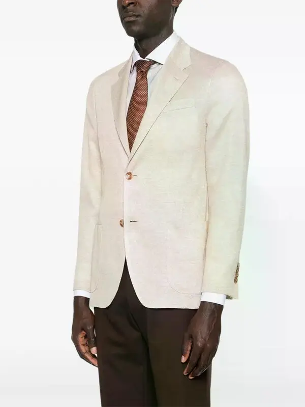 LARDINI Single-breasted Blazer - Neutrals