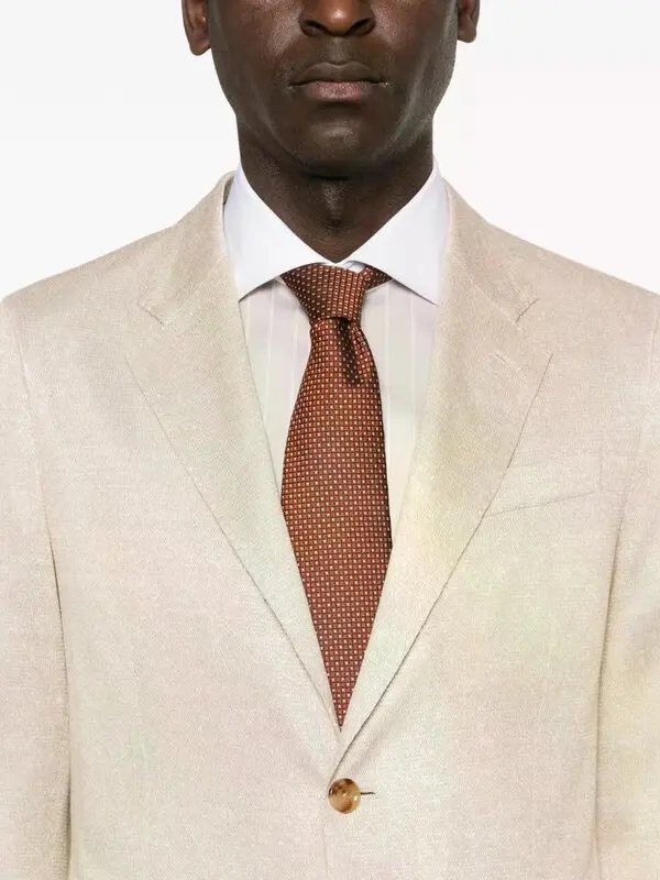 LARDINI Single-breasted Blazer - Neutrals