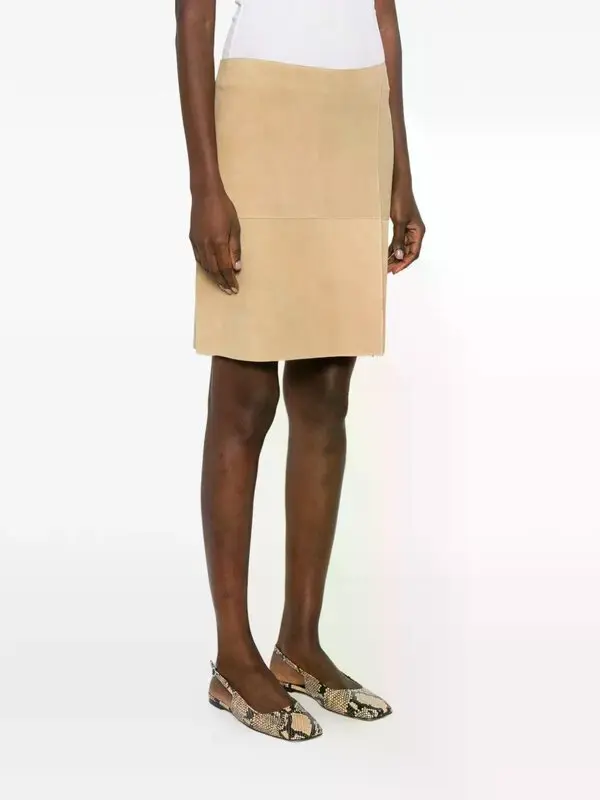 P.a.r.o.s.h Minuetto Suede Mini Skirt