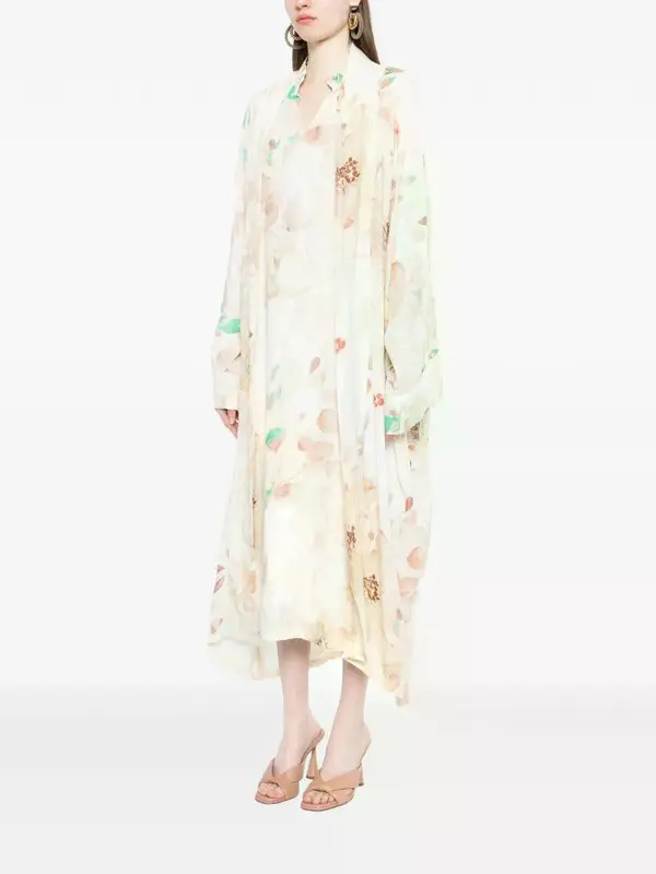 BAMBAH Kaftan Dress With Floral Print