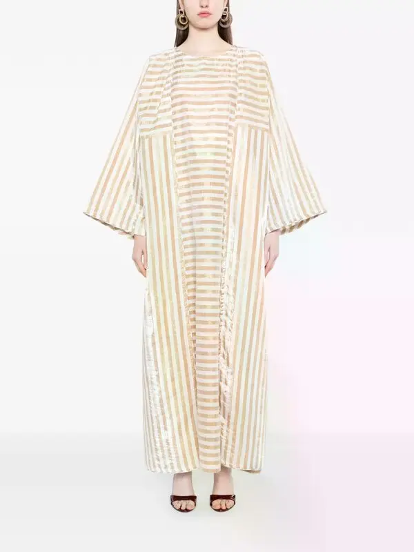 BAMBAH Abaya Maxi Dress With Striped Pattern