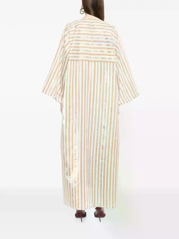 BAMBAH Abaya Maxi Dress With Striped Pattern
