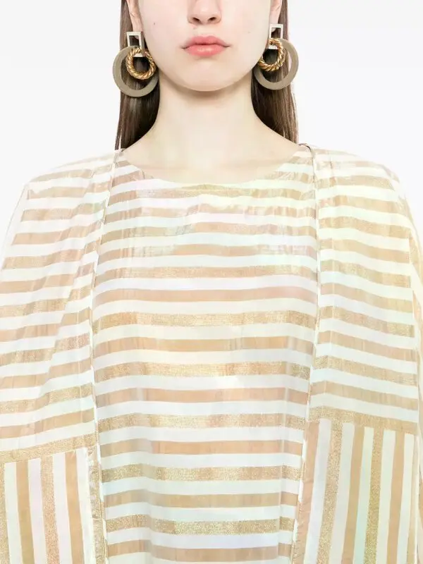 BAMBAH Abaya Maxi Dress With Striped Pattern