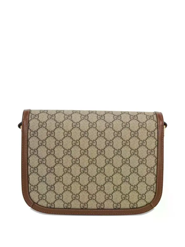 Gucci 1955 Horsebit Monogram Shoulder Bag - Neutrals
