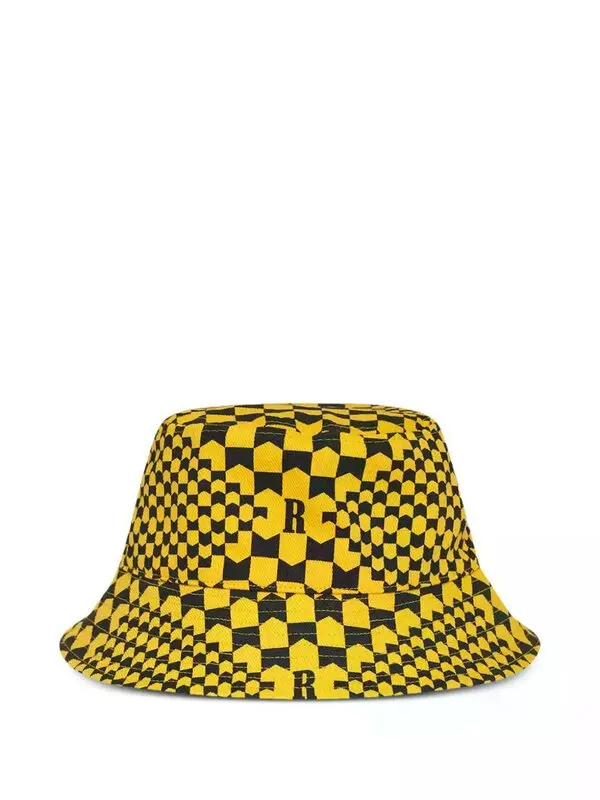 Rhude Checked Monogram Bucket Hat