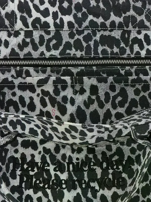 GANNI Leopard Sequin Xxl Appliqué Tote Bag