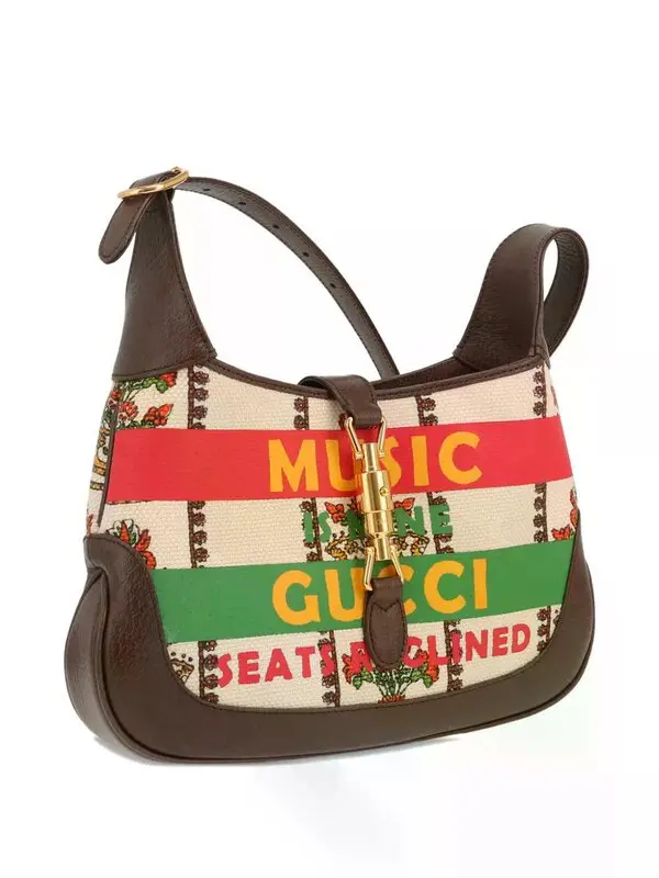 Gucci 2020s Jackie Centennial Music Shoulder Bag - Neutrals