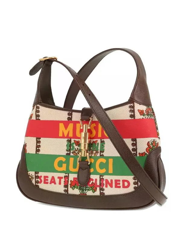 Gucci 2020s Jackie Centennial Music Shoulder Bag - Neutrals