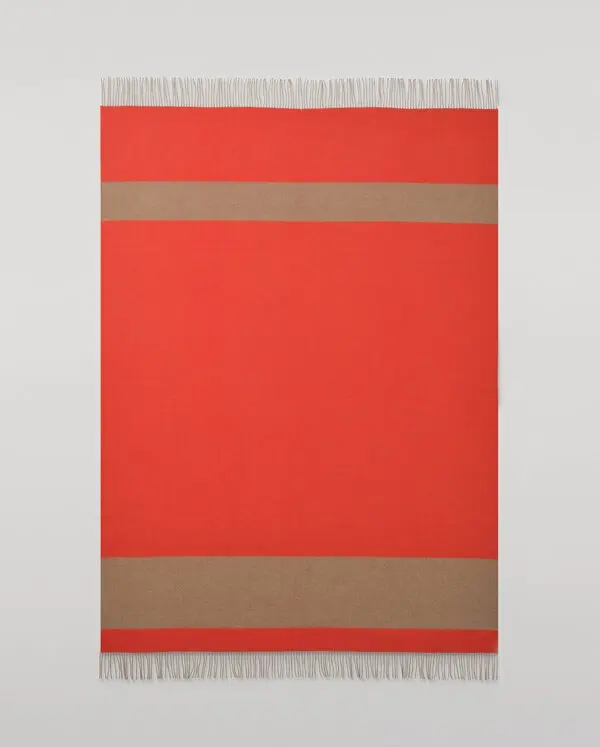 Johnstons Of Elgin Brown & Stripe Throw