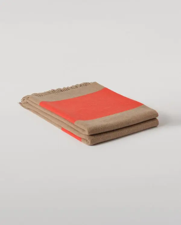 Johnstons Of Elgin Brown & Stripe Throw