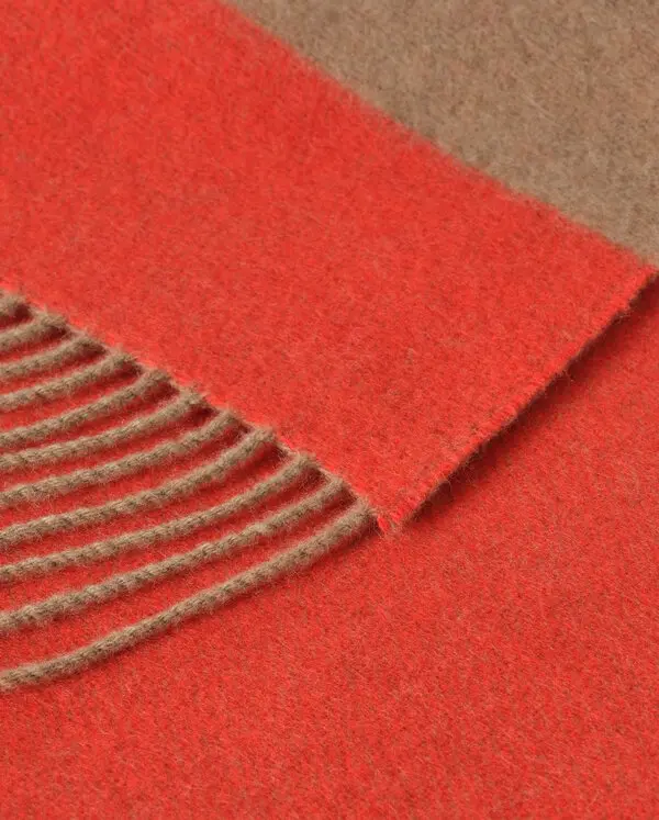 Johnstons Of Elgin Brown & Stripe Throw
