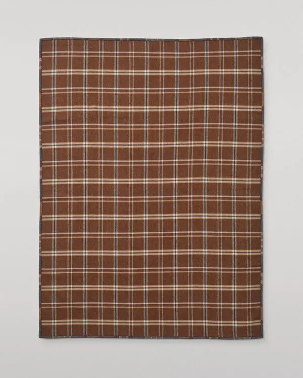 Johnstons Of Elgin Double Face & Brown Wool Throw
