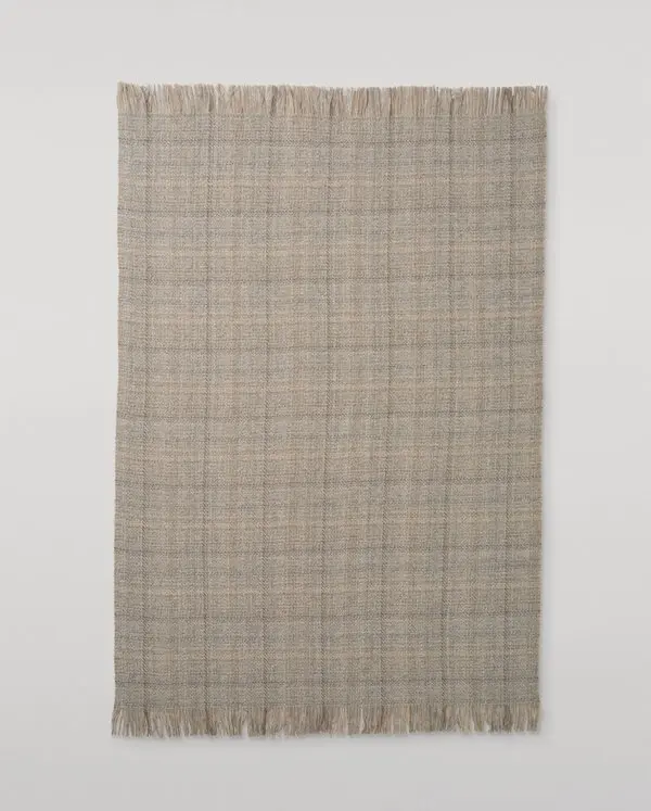 Johnstons Of Elgin Luxury Texture Grey & Throw - Natural