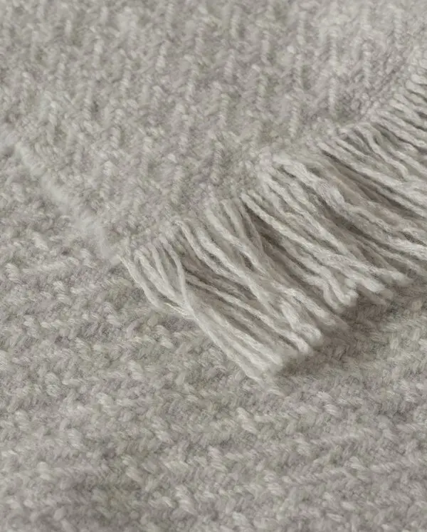 Johnstons Of Elgin Yarrow Light Cashmere Throw