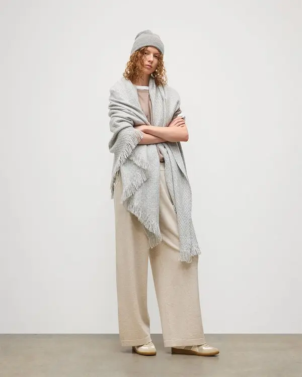 Johnstons Of Elgin Yarrow Light Cashmere Throw