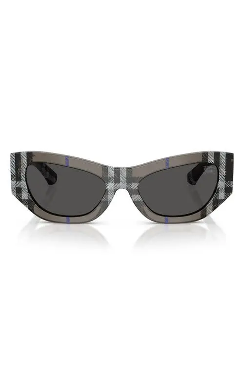 Burberry 54mm Cat Eye Sunglasses - Dark Grey