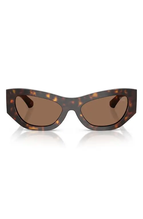 Burberry 54mm Cat Eye Sunglasses - Dark Havana