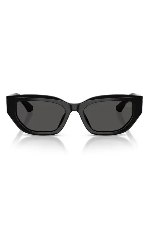 Burberry 54mm Irregular Sunglasses - Black