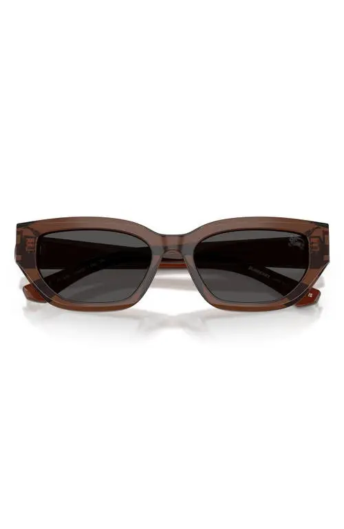 Burberry 54mm Irregular Sunglasses - Brown
