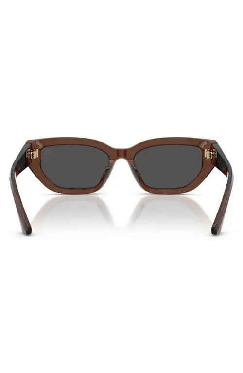 Burberry 54mm Irregular Sunglasses - Brown