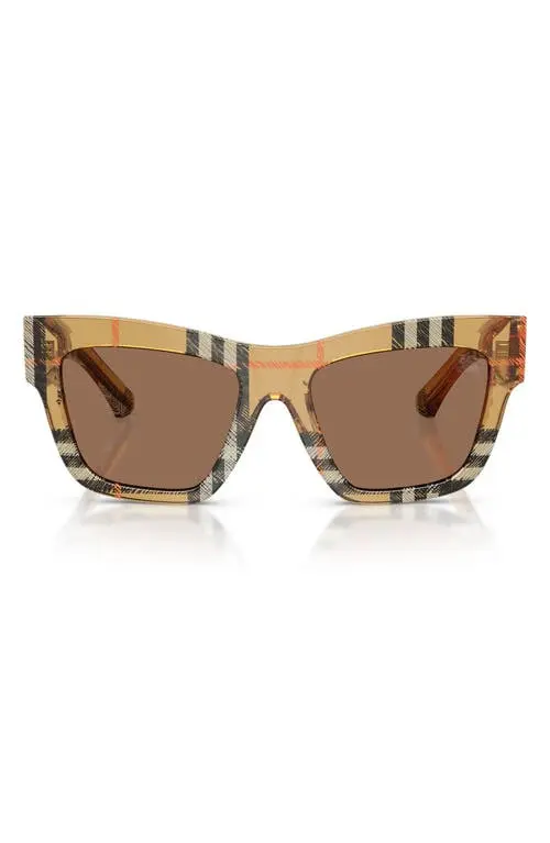 Burberry 53mm Square Sunglasses - Dark Brown