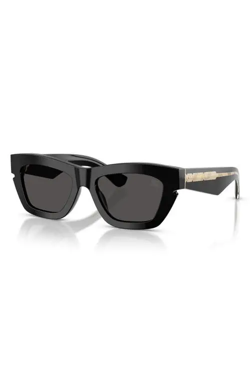 Burberry 52mm Irregular Sunglasses - Black