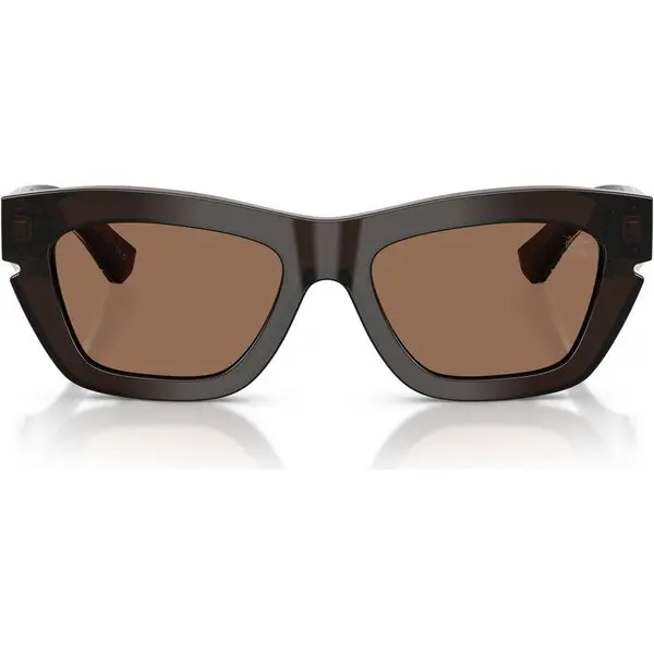Burberry 52mm Irregular Sunglasses - Brown