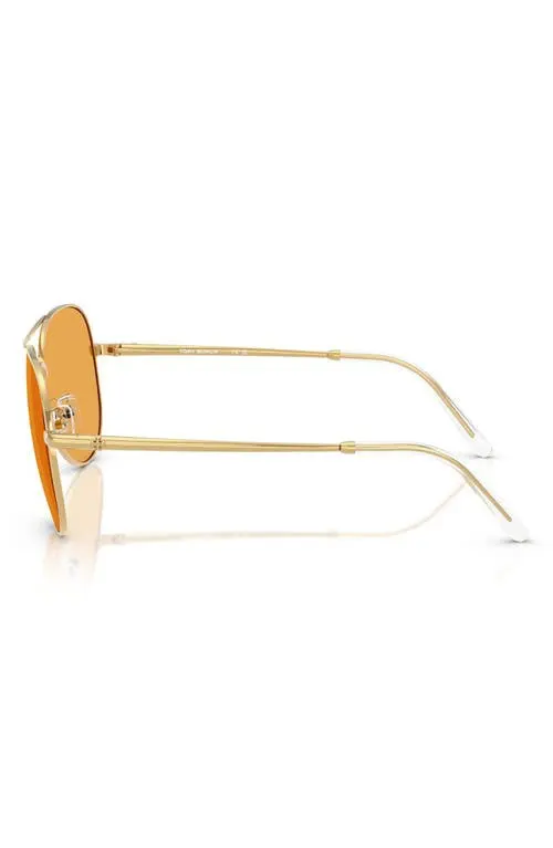 Tory Burch 58mm Pilot Sunglasses - Orange