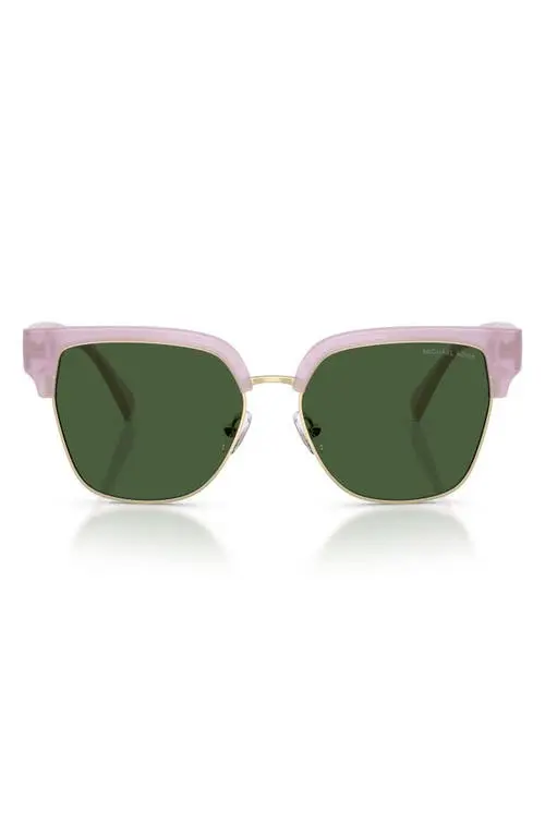 Michael Kors St. Eustatius 56mm Square Sunglasses - Wisteria/green