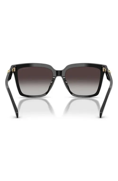 Michael Kors Menaggio 55mm Gradient Square Sunglasses - Black/light Grey Gradient