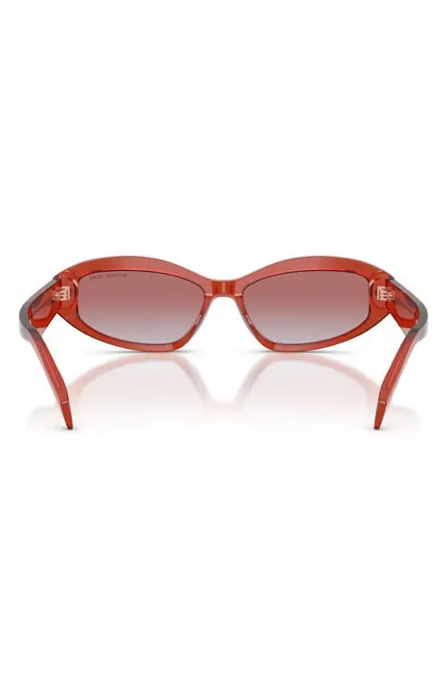 Michael Kors Wilmington 54mm Oval Sunglasses - Pink Tortoise