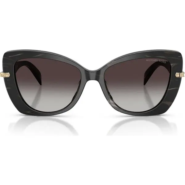 Michael Kors Butterfly Sunglasses - Black Horn/light Grey