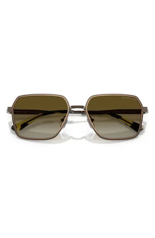 Michael Kors Dana Point Square Sunglasses - Matte Husk/olive Gradient