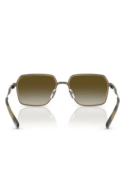 Michael Kors Dana Point Square Sunglasses - Matte Husk/olive Gradient