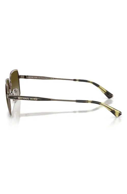Michael Kors Dana Point Square Sunglasses - Matte Husk/olive Gradient