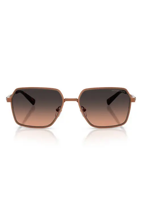Michael Kors Dana Point Square Sunglasses - Shiny Copper/brown Gradient