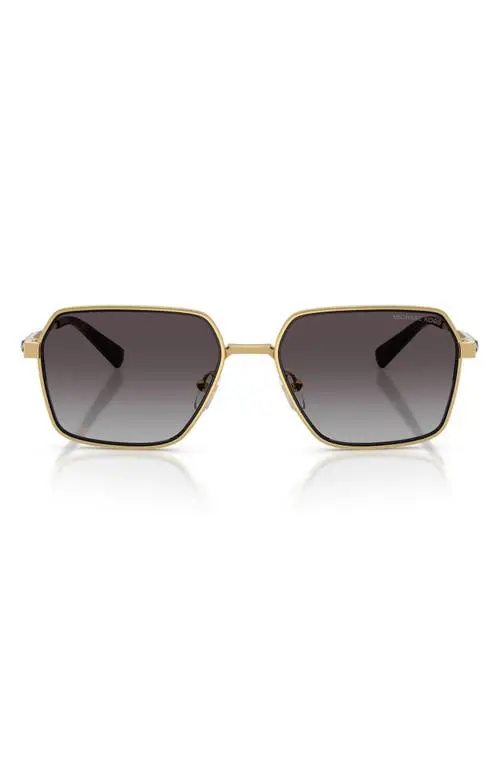Michael Kors Dana Point Square Sunglasses - Shiny Yellow Gold/dark Grey