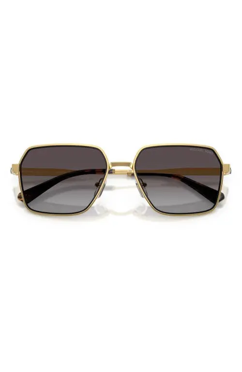 Michael Kors Dana Point Square Sunglasses - Shiny Yellow Gold/dark Grey