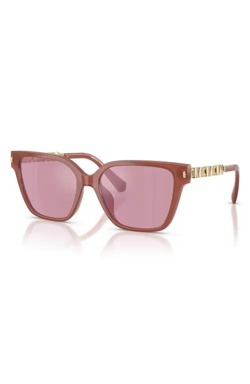 Michael Kors Piedmont 56mm Square Sunglasses - Primrose/rose Flash