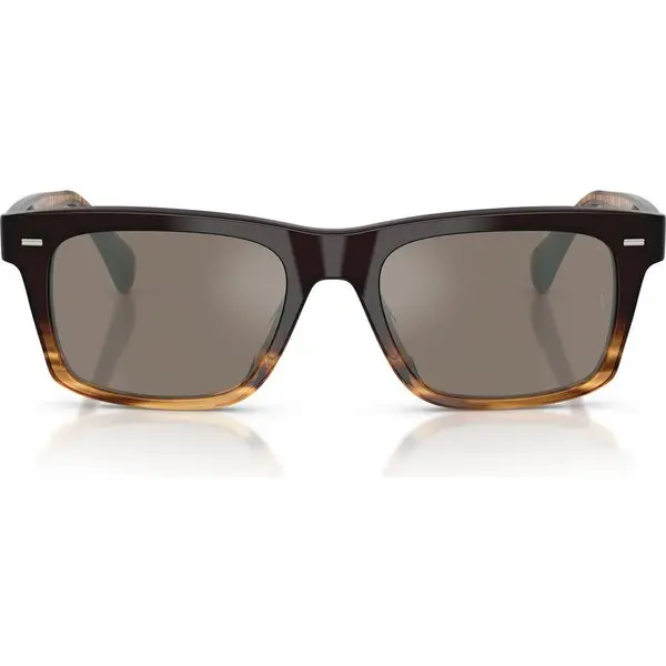 Oliver Spencer X Roger Federer Rectangular Sunglasses - Cortado/sierra Flash Mirror