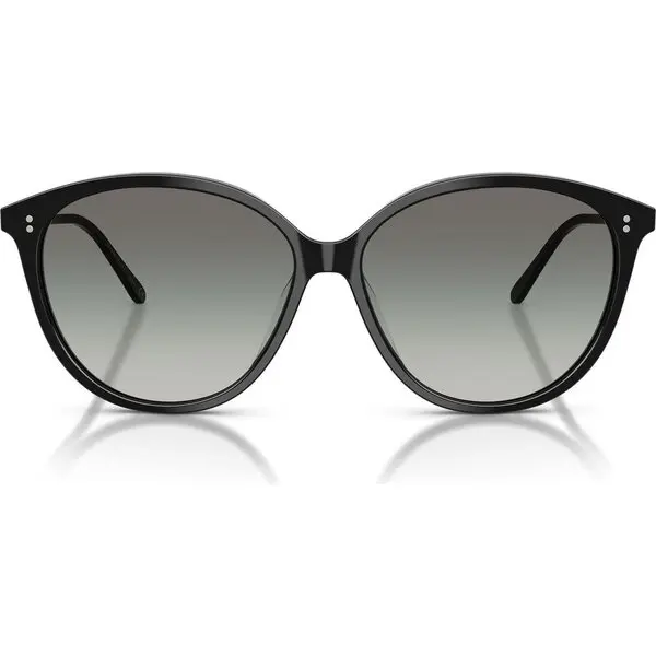 Oliver Spencer Soleau Butterfly Sunglasses - Black/grey Gradient