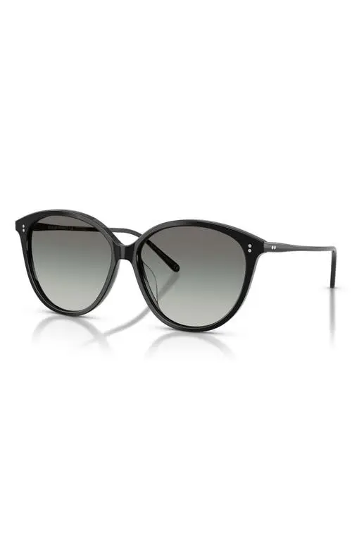Oliver Spencer Soleau Butterfly Sunglasses - Black/grey Gradient