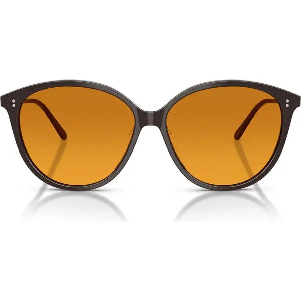 Oliver Spencer Soleau Butterfly Sunglasses - Kuri Brown/cognac Gradient