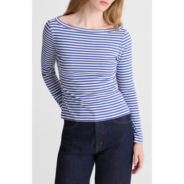 Madewell The '90s Stripe Cotton Boatneck T-shirt