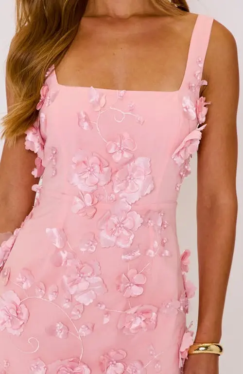 VICI Floral Appliqué Minidress